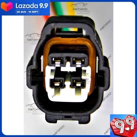 Toyota Vios Exhaust Oxygen Sensor Socket Connector Female 4 Pin With Wire Lazada