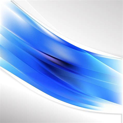 추상 파란색과 흰색 웨이브 사업 배경 Ai Eps Uidownload
