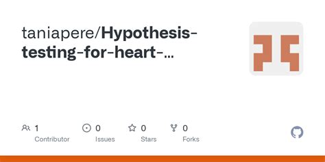 GitHub Taniapere Hypothesis Testing For Heart Diseases