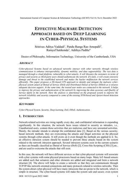 Effective Malware Detection Approach Based On Deep Learning In Cyber