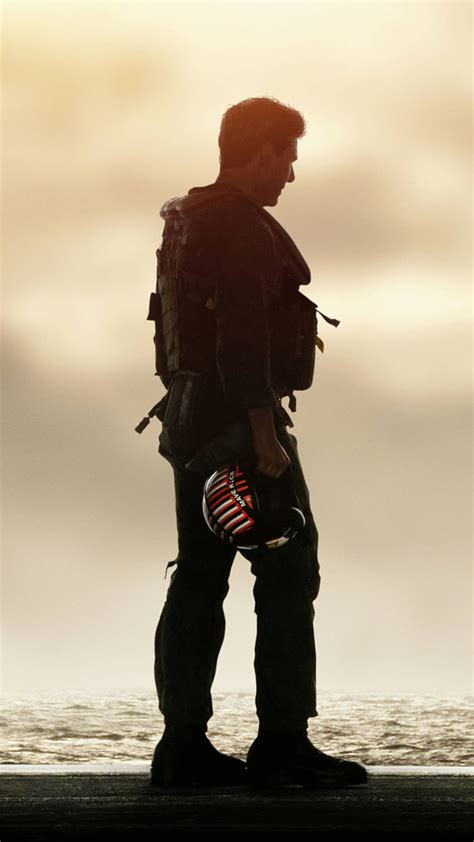 Download Top Gun Maverick Tom Cruise Silhouette Wallpaper