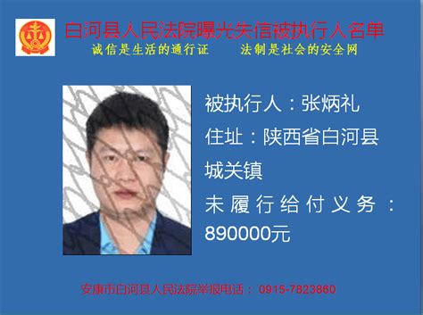 白河法院实名曝光一批失信被执行人名单，快看都有谁？日期来源