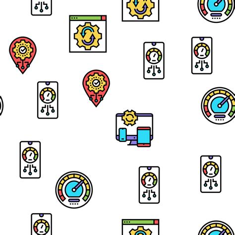 Optimize Operations Vector Seamless Pattern 10142572 Vector Art At Vecteezy