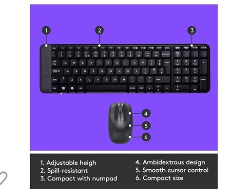 Logitech Wireless Keyboard And Mouse Mk215 Local Computers And Tech Parts And Accessories