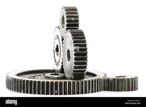 Cogs Isolated On White Background Stock Photo Alamy
