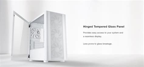 Tecware Flatline TG MATX ITX PC Casing Case Chassis BLACK WHITE Shopee Singapore