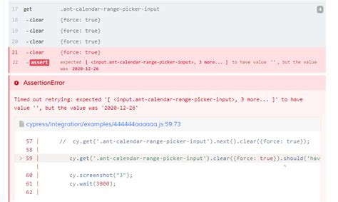 Clear Date Field In Calendar Cypress Test Filed · Issue 14730
