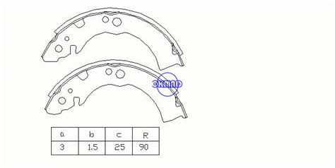 Nissan Micra I Figaro Fk10 Pao Pk10 March Ek10 Yk10 드럼 브레이크 슈즈 Fmsi1439 S640 Oem44060 01b00