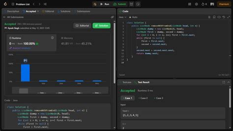 100daysofcode Day46 Leetcode Java Linkedlist Twopointer Ayush