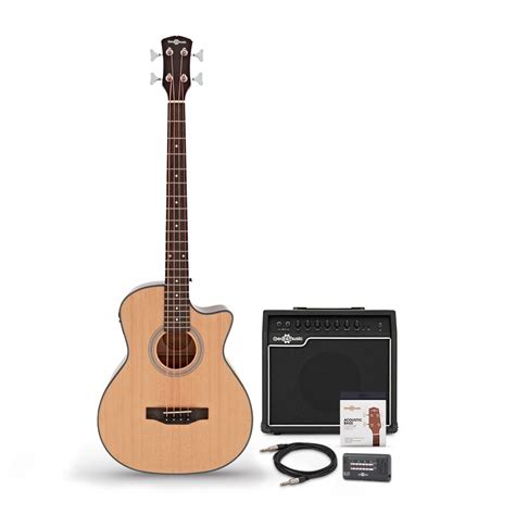 Electro Acoustic Bass Guitar Natural 35w Bass Amp And Accessory Pack At