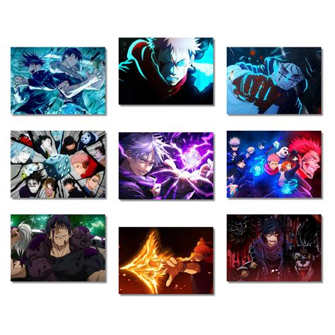 Jujutsu Kaisen Posters Pack Of 9 10 5 X 14 Desertcart Ksa