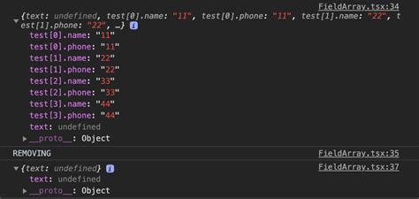 remove from usefieldarray doesn t work correctly · issue 1571 · react