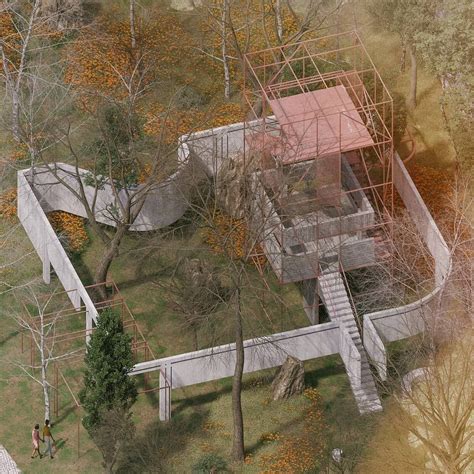 Axonometric Representation⁠ Hardscape Design Architecture Graphics