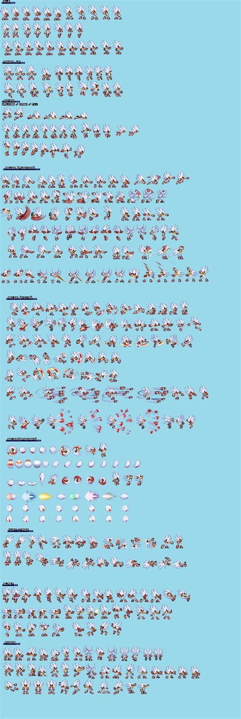 Hyper Sonic Exe Sprites Sheet By Andrew355 On Deviantart
