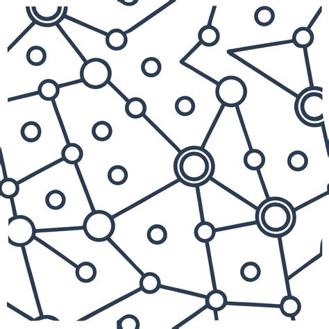 Modern Seamless Tile Design Featuring Digital Cyber Elements With Interconnected Circuit Lines