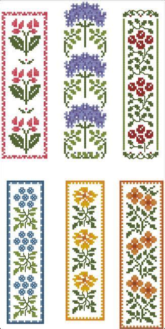 Floral Bookmarks 495 Cross Stitch Flowers Cross Stitch Designs