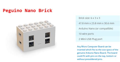 peguino merge toy bricks with arduinotm indiegogo