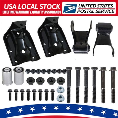 Rear Leaf Spring Hanger Bracket And Shackle Kit For Chevy Silverado Gmc