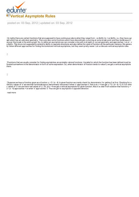Vertical Asymptote Pdf