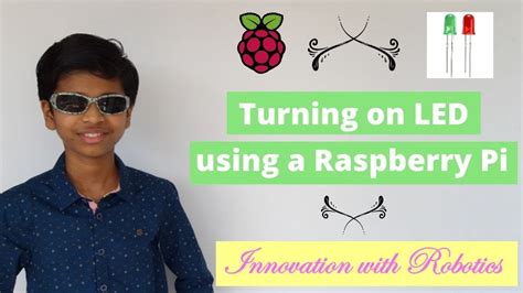 Turning On Led Using Raspberry Pi With Python Program Youtube