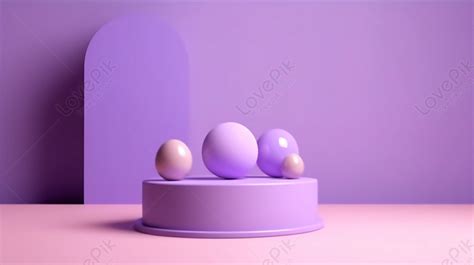 보라색 실린더 받침대 3d 렌더링에 미니멀한 부활절 달걀 디스플레이 3d 침대 배경 부활절 배경 미니멀 배경 이미지 Hd