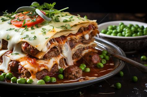 美味的肉和蔬菜千层面高清图片下载 正版图片600707894 摄图网