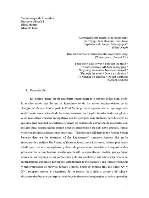 Terminología De Lo Residual Compressed Pdf