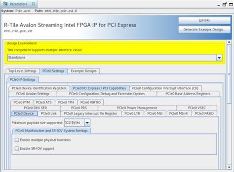 523 Pci Express And Pci Capabilities Parameters