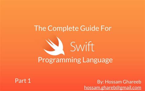 Swift Tutorial Part 1 The Complete Guide For Swift Programming Language Pdf Programming