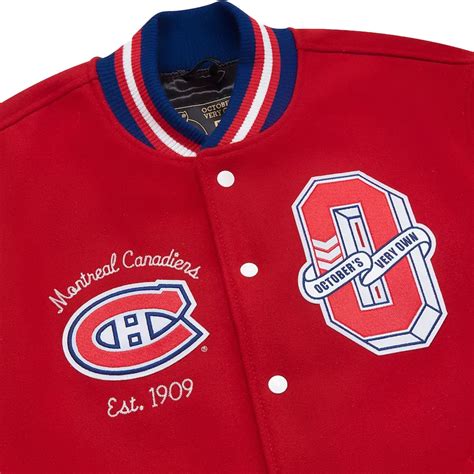 Montreal Canadiens Ovo X Nhl Varsity Jacket Jm