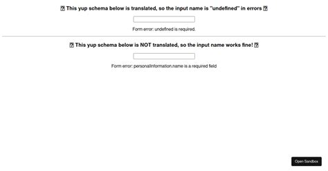 Formik Yup Nested Items Error Test Codesandbox