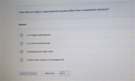How Does An Organic Organizational Structure StudyX