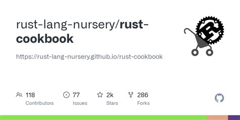 Github Rust Lang Nurseryrust Cookbook Rust Lang Nursery