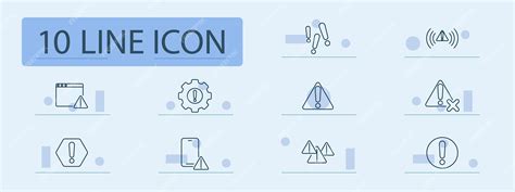 Premium Vector Warning And Alert Set Icon Caution Exclamation Mark Danger Error Attention