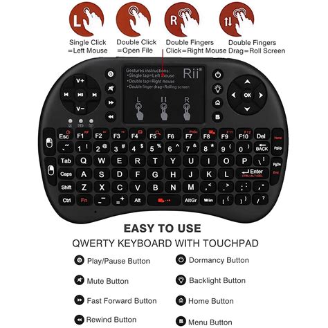 Rii I Mini Wireless Touch Keyboard