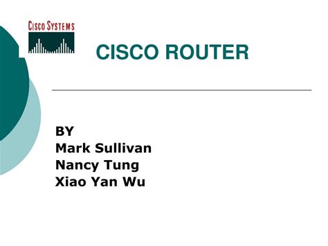 PPT CISCO ROUTER PowerPoint Presentation Free Download ID