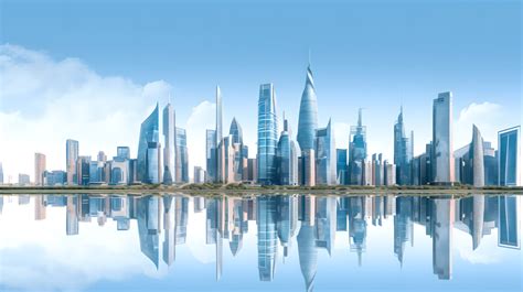 未来城市建筑天际线摄影图