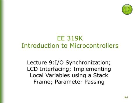 PPT EE 319K Introduction To Microcontrollers PowerPoint Presentation