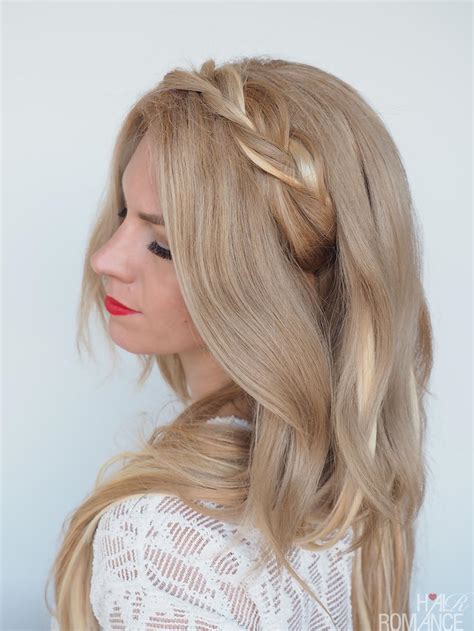 Braided Headband Hairstyle Tutorial Hair Romance