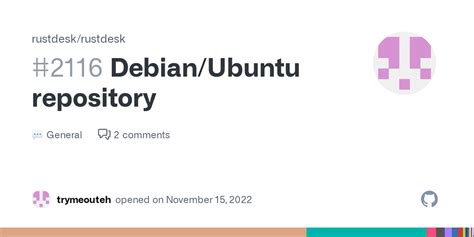 Debian Ubuntu Repository Rustdesk Rustdesk Discussion GitHub