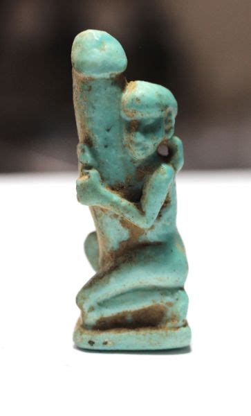 ANCIENT EGYPT PTOLEMAIC B C EROTIC FAIENCE AMULET
