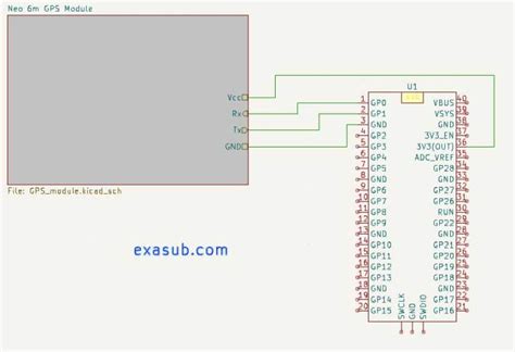 How To Use Neo 6m Gps Module With Raspberry Pi Pico Exasub