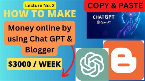 Chatgpt Tutorial How To Create A Profitable Blog With Aimake Money Online With Chatgpt