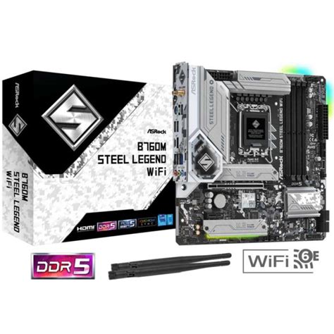 Promo Asrock B760m Steel Legend Wifi Ddr5 Intel B760 Lga1700 Motherboard Diskon 23 Di Seller