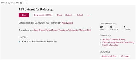 Unable To Download Processed Dataset · Issue 6 · Mims Harvardraindrop · Github