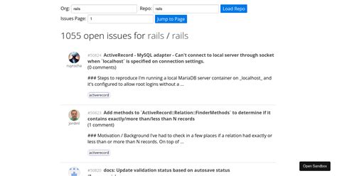 Rsk Github Issues Example Codesandbox