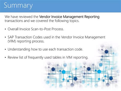 Sap Vendor Invoice Management Reporting Final PPTX
