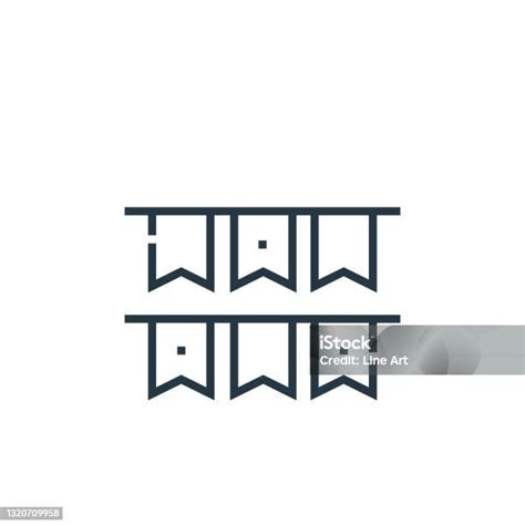 투표 선거 개념에서 화환 아이콘 벡터 화환 편집 가능한 스트로크의 얇은 선 그림 웹 및 모바일 앱 로고 인쇄 미디어에 사용할