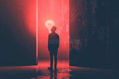 Minimalistic Visual Metaphor For Psychological Clarity And Self Awareness Stock Image Image Of