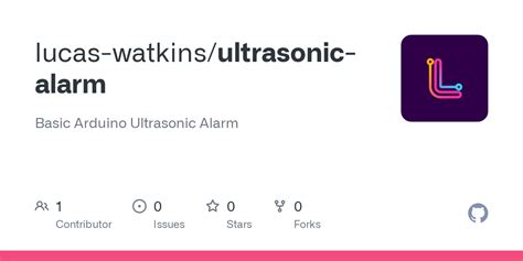 Github Lucas Watkins Ultrasonic Alarm Basic Arduino Ultrasonic Alarm
